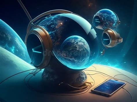 Transforming Connections Embracing The Future Of Technological Communication Stock Illustration