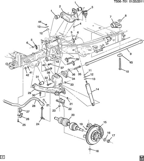 Visualizing The Suspension Components Of A 2006 Chevy Silverado A