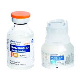 Ge Healthcare Y532 Omnipaque Contrast Media 300mg Ml Injection 100ml