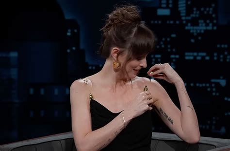Dakota Johnsons Dress Falls Off During Jimmy Kimmel Live Wardrobe
