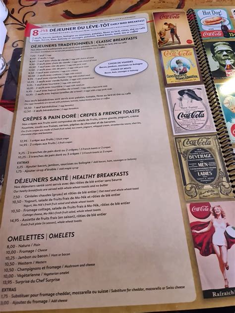 Menu Au Resto Chez Mo Nik Restaurant Gatineau