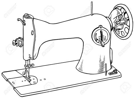 Vintage Sewing Machine Drawing At Getdrawings Free Download