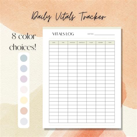 Vital Signs Log Book Artofit