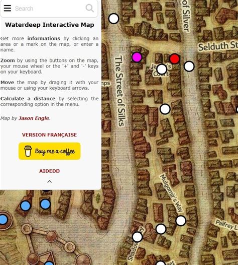 Waterdeep Interactive Interactive Map Interactive Map