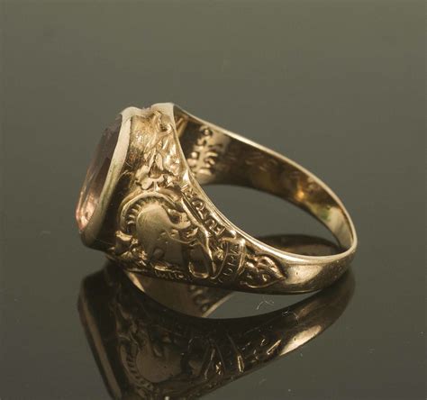 1952 Amethyst 14k Class Ring Witherells Auction House