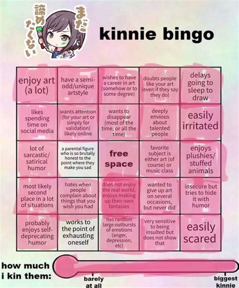 Kinnie Bingos W My Kins 😻🫶 Fandom