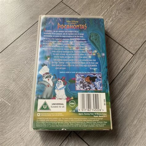 Pocahontas Walt Disney Classics Vhs Video Tape Eur 355 Picclick Fr