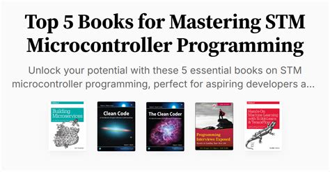 Top 5 Books For Mastering Stm Microcontroller Programming Summary And Audio