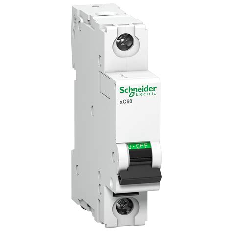 Schneider Electric Acti9 Xc60 1p C 6a Mcb Isiec 60898 1 A9n1p06cgn