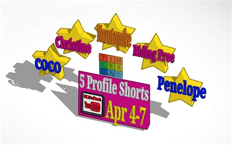 3d Design Profile Shorts Apr 4 7 Tinkercad