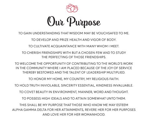 Alpha Gam Purpose