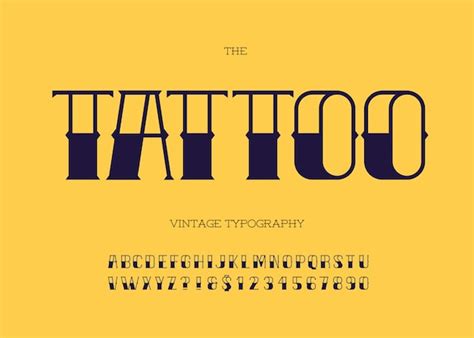 Serif Tattoo Fonts