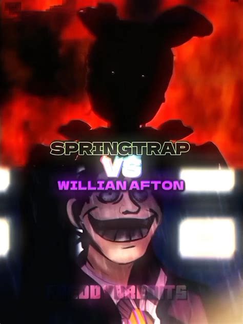 Springtrap Vs Michael Afton Edit Fnaf Fivenightsatfreddys Youtube