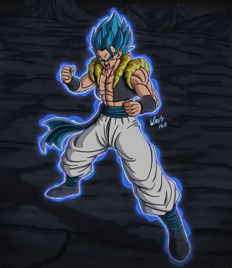 Gogeta Super Saiyan God Drawing