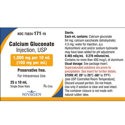 Calcium Gluconate Iv