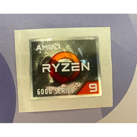 Jual Sticker Stiker Logo AMD Ryzen 9 6000 Series Gen6 Original Shopee Indonesia