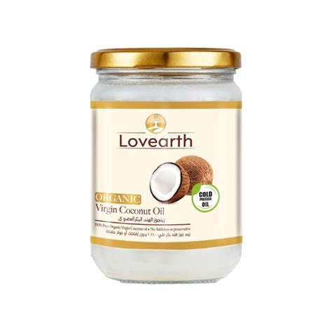Buy Lovearth Organic Virgin Coconut Oil Cold Pressed Glass Jar 500ml