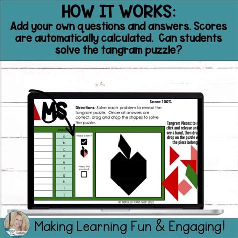 Editable Self Checking Tangram Template Digital Resource Vol 5 Back