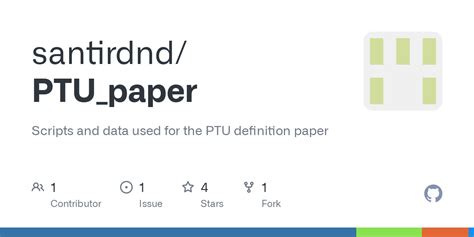 Github Santirdndptupaper Scripts And Data Used For The Ptu
