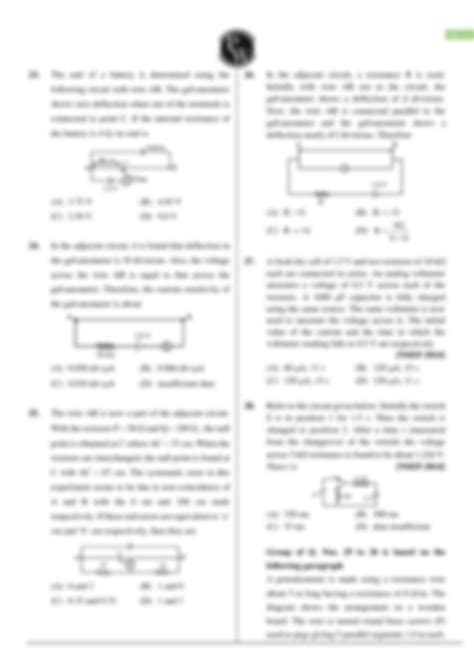Solution Current Electricity Practice Sheet Only Pdf Studypool