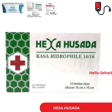 Kasa Kassa Hidrofil Steril Hexa Husada Medis Sterile 16 X 16 Cm Penutup Luka Lazada Indonesia