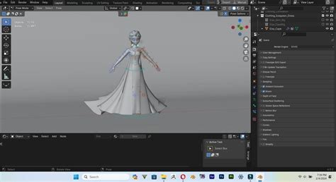 3d Model Disney Elsa Blender Vr Ar Low Poly Cgtrader