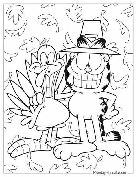 Halloween Garfield Coloring Pages 2025