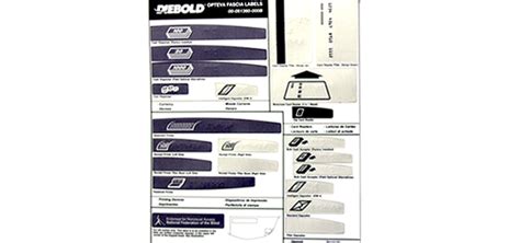 Diebold Opteva Braille Decal Sheets Jandp Atm Site Experts Llc