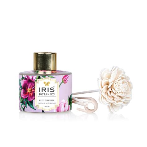 Buy Iris Botanics Reed Diffuser Set With 100ml Oil And 6n Reed Sticks Fragrance Tea Rose