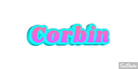 Corbin Name Animated  Logo Designs