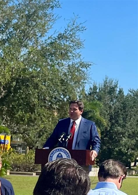 Debbie Lanham On Linkedin Our Governor Ron Desantis At Ave Maria