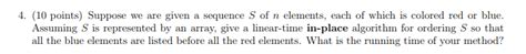 Solved Points Suppose We Are Given A Sequence S Of N Chegg