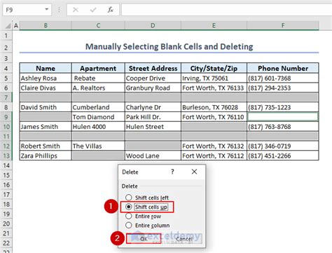 How To Select Blank Cells In Excel And Delete Easy Methods