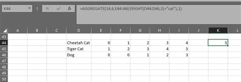 excel find largest value in an array if value in first column matches