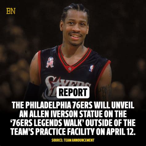 The Philadelphia 76ers Will Unveil An Allen Iverson Statue On The ‘76ers Legends Walk Outside