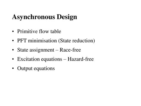 PPT Asynchronous Sequential Circuits Aka Feedback Sequential Circuits Wakerly Chap