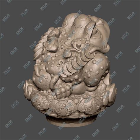 706金蟾扫描图 3d打印模型下载 3d工场 3dworkscn