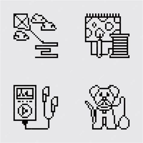 Premium Vector Pixel Art Vintage Aesthetics Retro Sprite Design