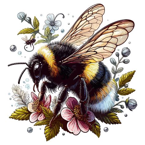 Premium Vector Cute Bumble Bee Vector Cartoon Illustration