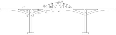 铁路大跨斜撑刚构 拱形钢管混凝土加劲桁组合桥梁的制作方法 铁路大跨斜撑刚构 拱形钢管混凝土加劲桁组合桥梁的制作方法