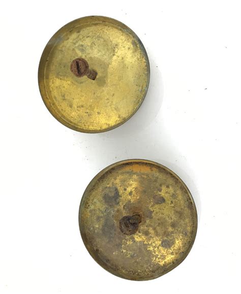 Historic Houseparts Inc Vintage Pair Of Oversized Mid Century Brass