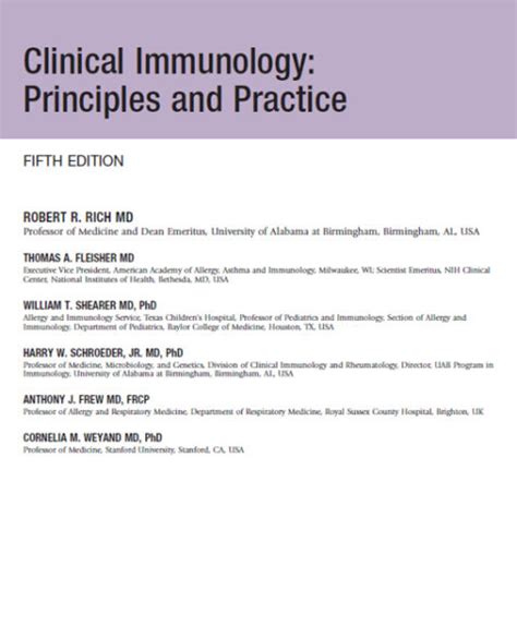 Clinical Immunology Principles And Practice 5th Edition Library