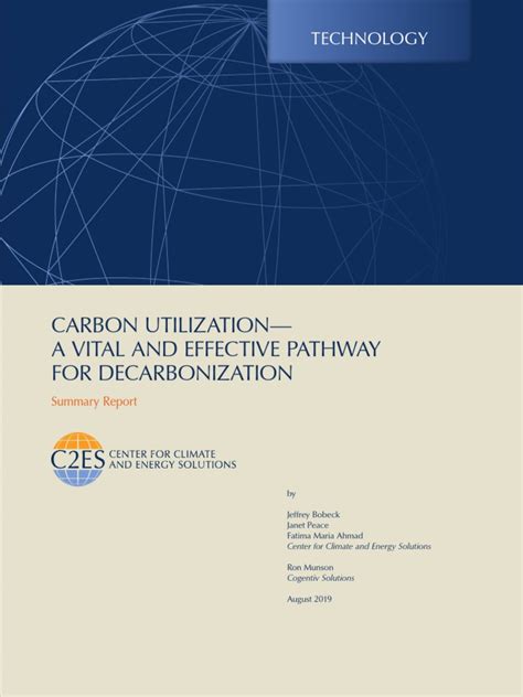 Carbon Utilization A Vital And Effective Pathway For Decarbonization