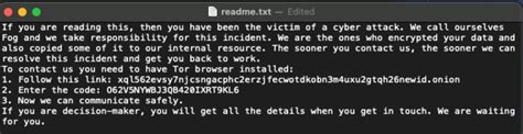 Fog Ransomware In Depth Analysis Detection And Mitigation