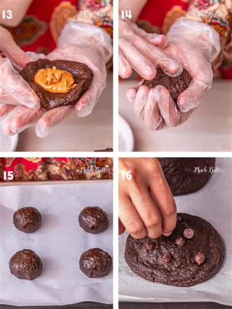 Peanut Butter Stuffed Chocolate Cookies Much Butter