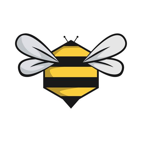 Bee Icon The Isolated Symbol Of A Bee Against From Honeycombs