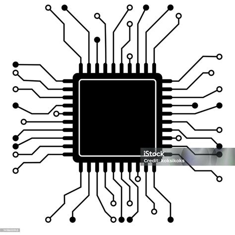 마더 보드 칩 중앙 처리 장치 기호 cpu 디지털 하이테크놀로지 테크놀로지에 대한 스톡 벡터 아트 및 기타 이미지 테크놀로지