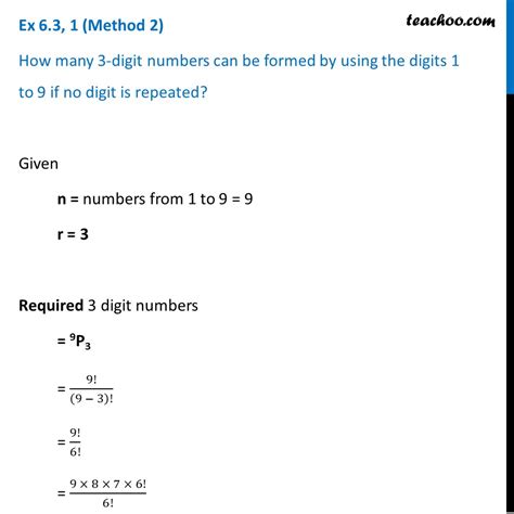 Ex How Many Digit Numbers Can Be Formed By Using To