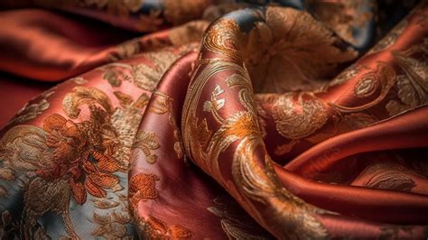 Silk Classical Floral Pattern Powerpoint Background For Free Download