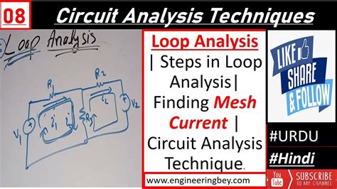08 Loop Analysis Steps In Loop Analysis Finding Mesh Current